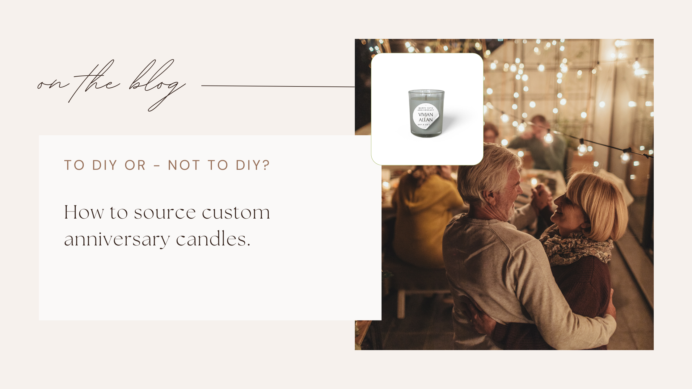 DIY vs. Professional Custom Anniversary Candles: Which to Choose ...